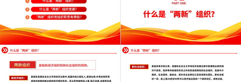 2023两新组织的定义与职责ppt精美简约党建知识微课堂党课课件免费下载 Ppt模板 办图网