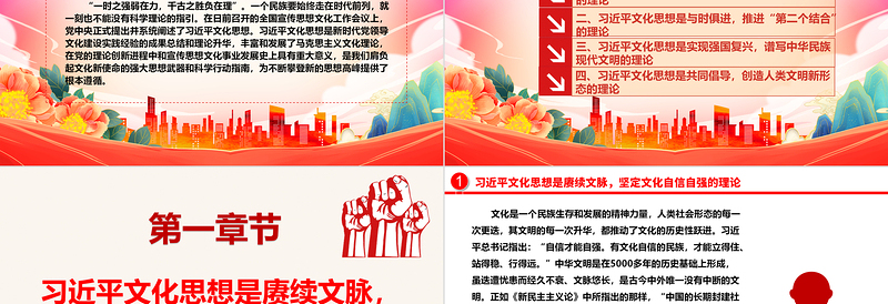 深度解析习近平文化思想的理论伟力ppt大气党政全国宣传思想文化工作会议精神微党课免费下载 Ppt模板 办图网