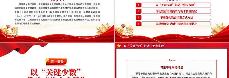 增强干部推动高质量发展本领ppt红色精美干部教育培训微党课免费下载 Ppt模板 办图网