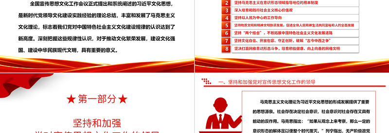对中国特色社会主义文化建设规律认识的新境界ppt大气简洁学习领悟习近平文化思想微党课 Ppt模板 办图网