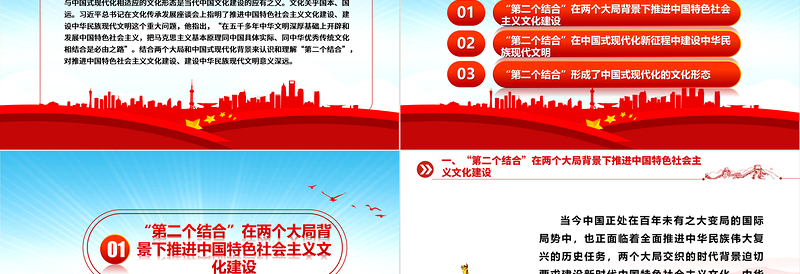 形成中国式现代化文化形态与 第二个结合”ppt大气精美以中国式现代化全面推进中华民族伟大复兴党组织党支部党员学习培训党课课件免费下载 Ppt