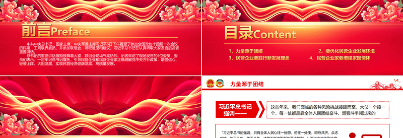 2023实现民营经济健康发展高质量发展ppt精美大气开局起步团结奋斗2023年全国两会专题学习课件免费下载 Ppt模板 办图网