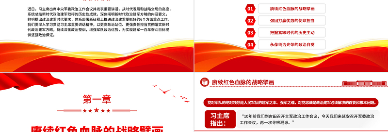 领悟新时代政治建军的深远考量ppt学习中央军委政治工作会议重要讲话课件下载 Ppt模板 办图网
