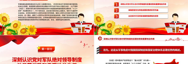 2023深刻领悟党指挥枪的显著优势ppt红色简洁坚持和完善党对人民军队的绝对领导部队党课课件免费下载 Ppt模板 办图网